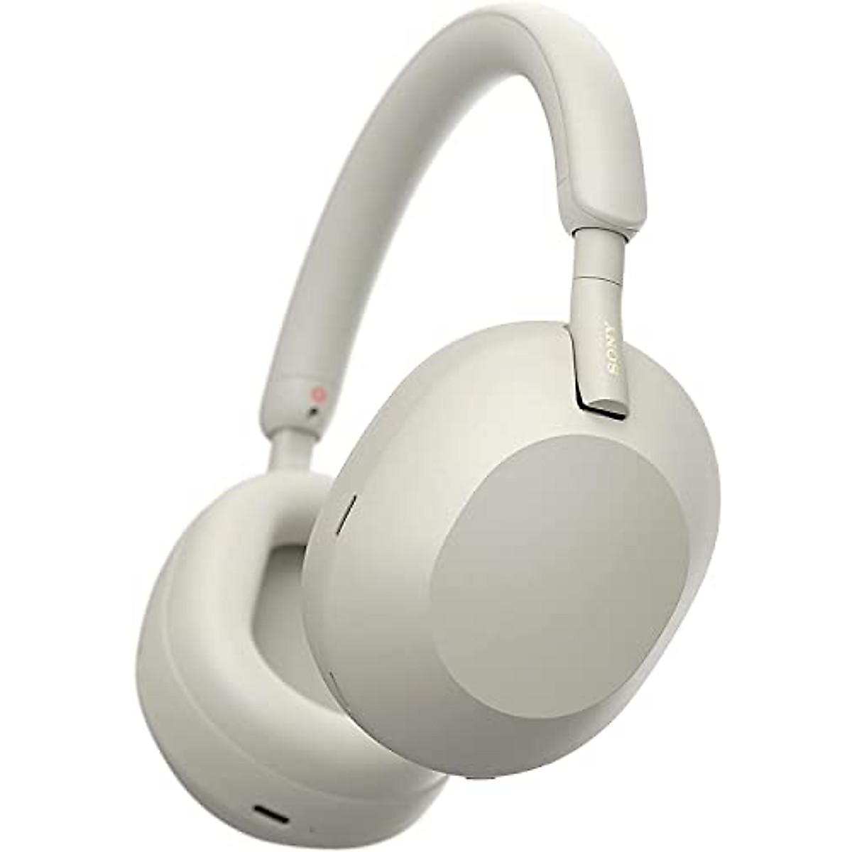 Sony WH-1000XM5 Wireless Industry Leading Noise Canceling Headphones with Auto Noise Canceling Optimizer, Crystal Clear Hands-Free Calling, and Alexa Voice Control, Silver (Renewed)