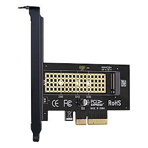 M.2 NVME to PCIe 3.0 x4 Adapter with Aluminum Heatsink Solution