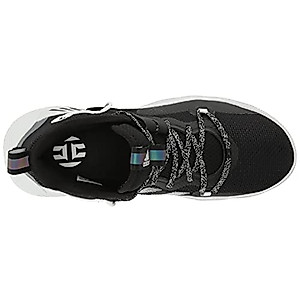 adidas Unisex Harden Stepback 3 Basketball Shoe, Core Black/White/Core Black, 7.5 US Men