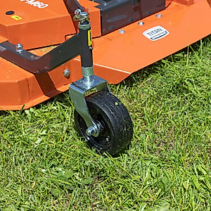 Titan Attachments 3 Point PTO Finish Mower, 48" Cutting Width, Category 1 Hitch, Rear Discharge, Requires 18-30 HP Tractor, Low-Noise Cast Iron Gearbox