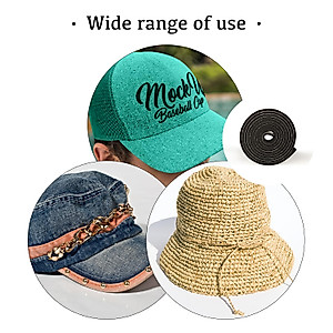 Liubeili 31pieces Hat Size Reducer, Hat Size Tape, Hat Reducer Inserts Tape Self Adhesive Foam Hats Reducing Tape Roll for Hat Cap, Black and White