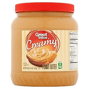 Great Value Creamy Peanut Butter 64 oz