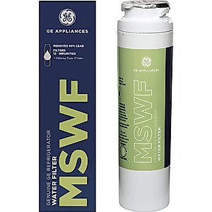 GE MSWF Refrigerator Water Filter | Certified to Reduce Lead, Sulfur, and 50+ Other Impurities | Replace Every 6 Months for Best Results | Pack of 1