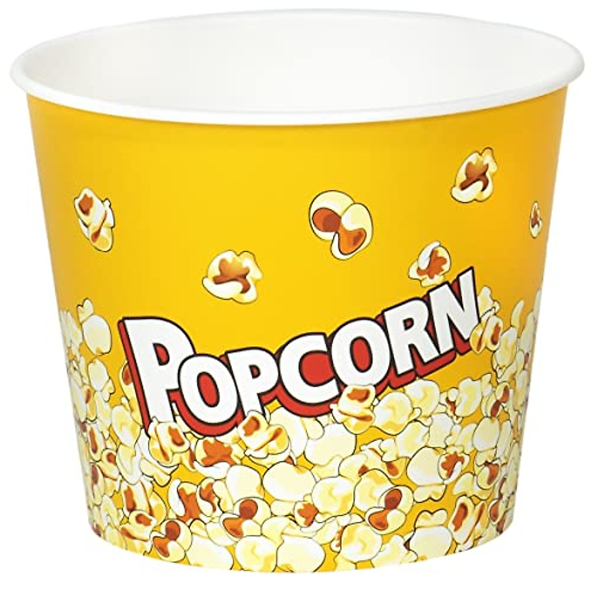 Red Co. Set of 4 Nesting Movie Theater Themed Popcorn Buckets with Individual Designs - 2 Quarts Each (Movie Night Pack)