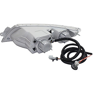 Evan Fischer Headlight Set Compatible with 2002-2016 International 4400LP 4400 Left Driver and Right Passenger Side Halogen With bulb(s)