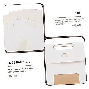 ULTECHNOVO 12pcs Cupcake Boxes Window Gift Bag Mini Muffin Mini Containers Clear Cake Box Small Baking Boxes Kraft Cupcake Holder Christmas Gift Bags Muffins Packaging Box Cake Container Box