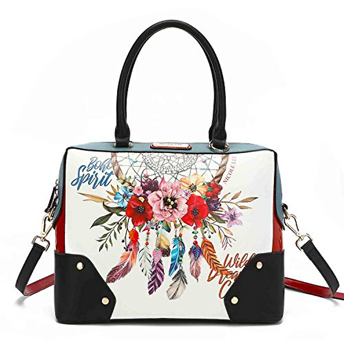 BOHEMIAN WHITE MODERN CHIC TOTE BAG