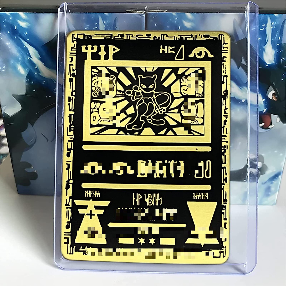 3 Pieces Ancient Metal Cards Limited Supply Collector's Rare Shiny Gold Black Card Best Gift with Card Holders