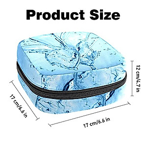 Sanitary Napkin Storage Bag Menstrual Cup Pouch Girls Travel Large Capacit Makeup Sanitary Pads Organizer, Lily Lilies Flowers