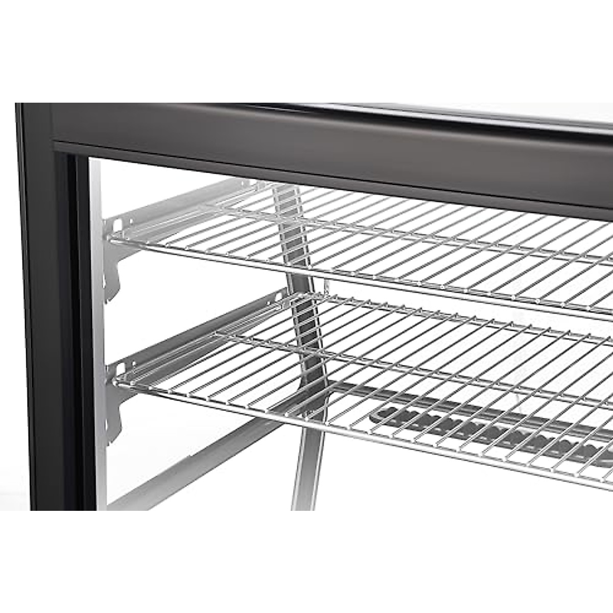 KoolMore DICDC-202-BK 48 in. Drop-in Countertop Bakery Display Refrigerator in Black