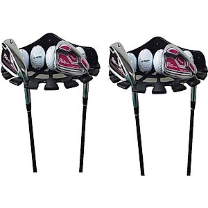 Pmsanzay 2 Pack -Golf Club Organizers Golf Club Display Golf Putter Rack Golf Club Storage Rack Golf Club Holder Golf Club Combo Wall Mount Bracket -Great Way to Organize Your Clubs -Easy to Install