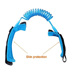 Hillento Baby Child Anti Lost Safety Wrist Link Harness Strap Rope Leash Walking Hand Belt for Toddlers, Kids(1.5m Blue)