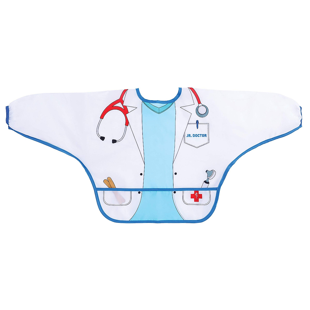 Dreambaby Food & Fun Character Bibs Baby Smocks with Sleeves - Model L561BB - 2 Pack (Doctor & Zookeeper)