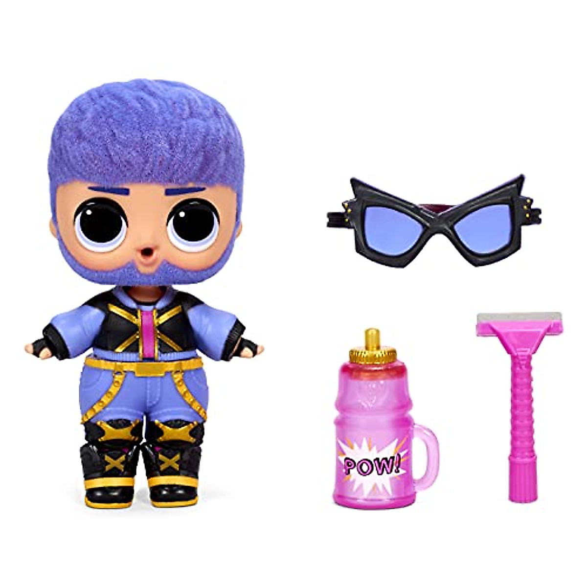 L.O.L. Surprise! Boys Series 5 Collectible Boy Doll with 7 Surprises, Reveal Hidden Flocked Hair, Accessories, Gift for Kids, Toys for Girls Boys Ages 4 5 6 7+ Years Old (Styles May Vary)