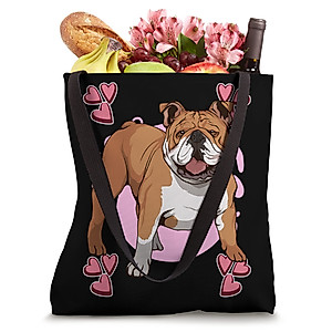 English Bulldog Heart Design Dog Owner Stuff English Bulldog Tote Bag