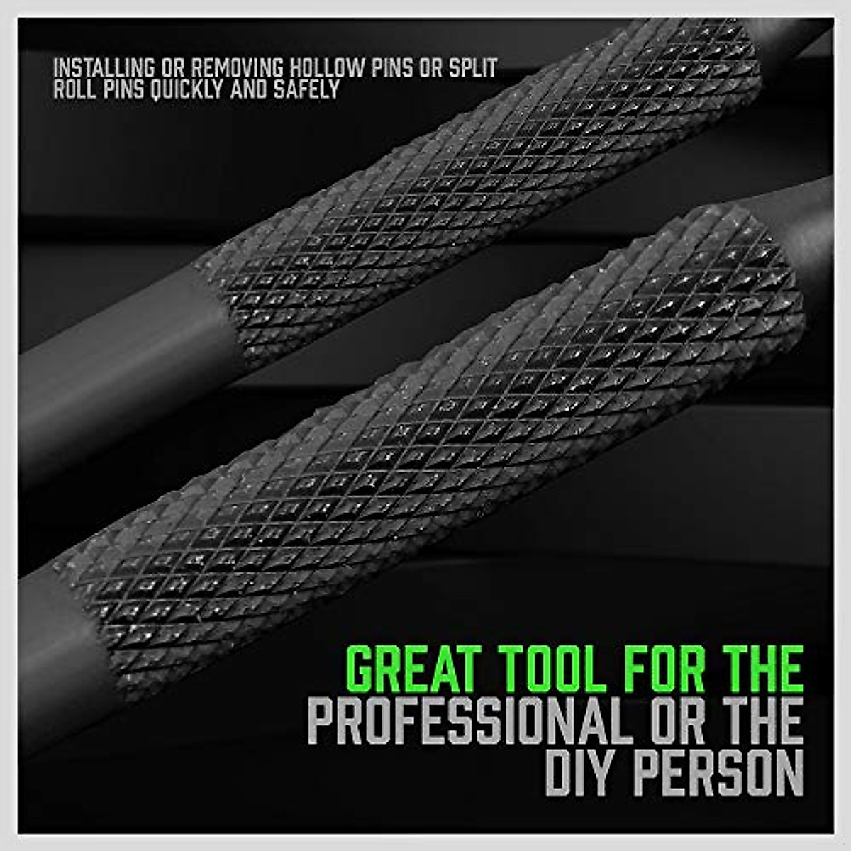 SWANLAKE 9-Pieces Roll Pin Punch Set, Removing Repair Tool with Holder for Automotive, Watch Repair,Jewelry and Craft