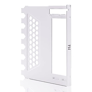 EZDIY-FAB Vertical Graphics Card Bracket PCIE Slot Plate, Vertical GPU Mount, Video Card VGA Support Kit -White