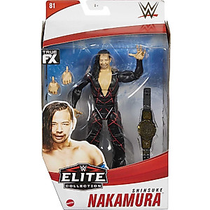 WWE Shinsuke Nakamura Elite Collection Series # 81 Action Figure, 6-in Posable Collectible Gift Fans Ages 8 Years Old & Up [Styles May Vary]