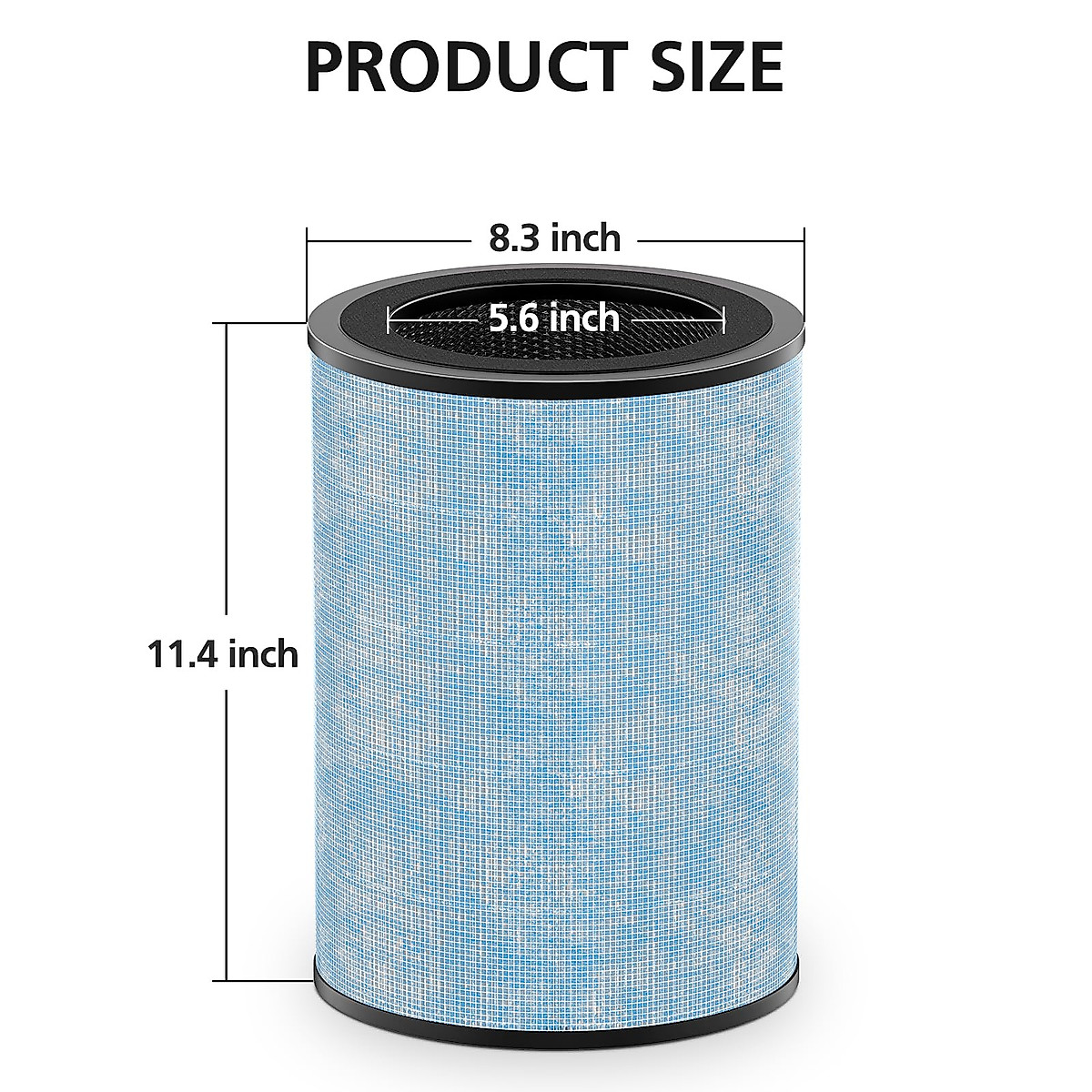F300 Filter Compatible with Instant AP300 Air Purifi-er, 4-Stage Filtration with H13 Grade True HEPA Filter and Activated Carbon Filter, Compare to F300 Filter, 2 Pack