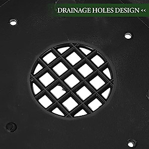 DOITOOL 8 Sets Rectangular Bonsai Training Pot, 6 and 9 inch Plastic Bonsai Pot with Drainage Tray, Large Bonsai Planter Pot for Desktop Decoration Nursery, Garden, Balcony, Black