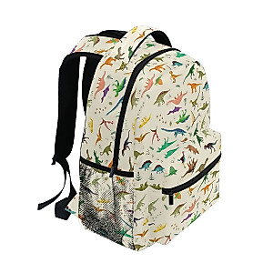 Dinosaur Pattern Backpack School Bag Travel Daypack Rucksack for Students