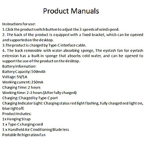 mlogiroa Lash Fan Mini Portable Eyelash Fan Handheld Lash Fan Dryer for Eyelash Extensions Rechargeable USB C Eyelash Dryer Air Cooling Blower Fan with Built in Sponge Lash Extension Application