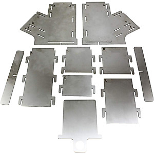 Marsh Kettles Camping Survivalist Prepper Flat Pack Stainless Steel Mini Rocket Stove