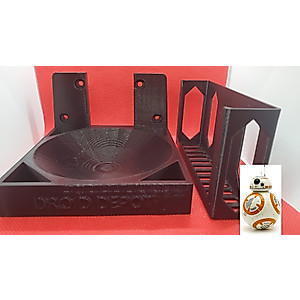 Wall mount for BB8 Droid Depot Star Wars Galaxy’s Edge with remote holder