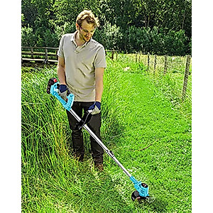 Weed Wacker Cordless 21V, 47" Adjustable String Trimmer, Brush Cutter Lawn Edger Battery Powered 3000mAh, Lightweight Cordless Weed Eater Grass Trimmer for Lawn Trimming Lawn Care