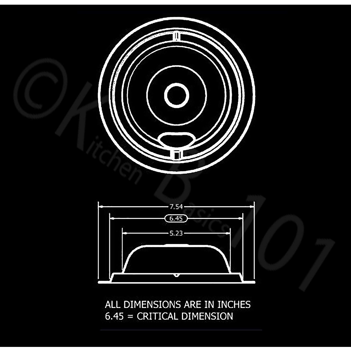 KITCHEN BASICS 101 Made in the USA WB31M20 WB31M19 Replacement Range Cooktop Porcelain Drip Pans for GE 2 6-Inch & 2 8-Inch Pans, 4 Pc