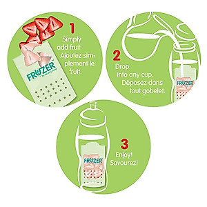 FRUZER Mini Disposable Fruit Infuser Bags, Clear, 50Ct Mini