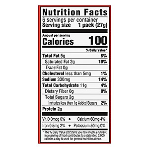 Handi-Snacks RITZ Crackers 'N Cheesy Dip Snack Packs, 12 Boxes of 6 Snack Packs (72 Total Packs)