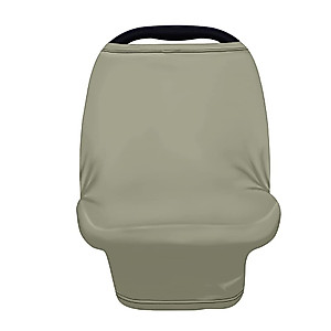 JOAIFO Solid Color Car Seat Nursing Breastfeeding Cover, Multi Use Cover Cozy Carseat Canopy Cover, Infant Babies Stroller Cover,Ultra Soft Stretchy Nurse Gifts Moss Green Breastfeeding Cover