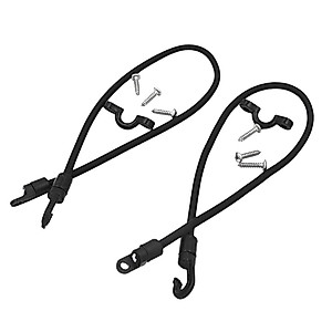 Yundxi 2 Sets Fishing Rod Tamer Straps Holder with Screws Surfing Rod Strap Belt Deck Mount Connector Boat Pole Holder for Surfboard Kayak Boating Marine Fishing