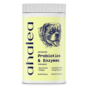 AHALEA Probiotics for Dogs- Dog Probiotics for Digestive Health, Support Gut Health, Diarrhea, Digestive Health & Seasonal Allergies, 90 Count 2 Billion CFUs