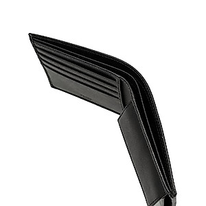 Prada Mens Blue Saffiano Leather Bi-fold Wallet 2m0738 Baltico+Nero