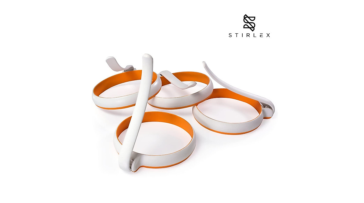 STIRLEX Silicone Egg Rings Set - Nonstick & Durable