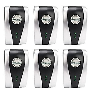 Duvik Power Saver, Energy Saver, Electricity Reducer Power Saving Box US Plug 90V-250V 30KW for Household Office Market 6 Pack, black