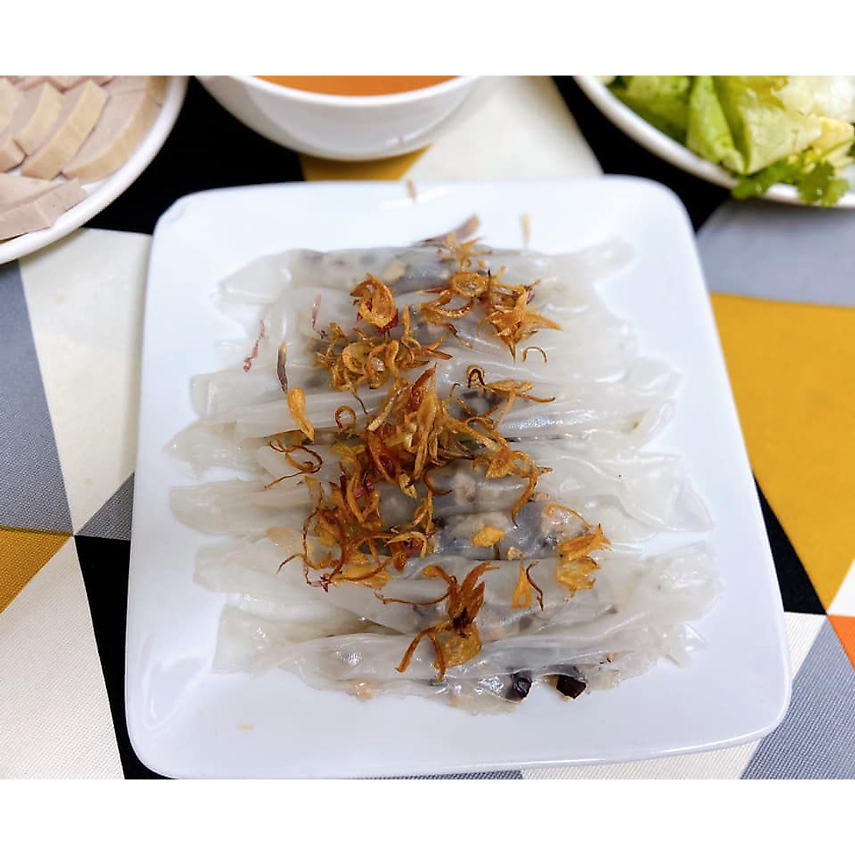 Rice cake rollers rice with big spoon and stick bamboo, banh cuon vietnamese maker (Big spoon and stick bamboo)