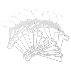 ULTECHNOVO Hangers 100 Pack Kids Hangers 10 Pcs Baby Hangers for Closet Non Laundry Infant Pant Hangers Shirt Coat Hanger for Nursery Toddler Clothing Hangers White Hangers 100 Pack Hangers 50 Pack