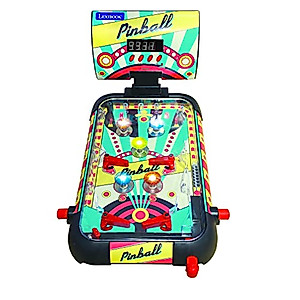 Lexibook Table Electronic Pinball, Action and Reflex Game for Children and Family, LCD Screen, Light and Sound Effects, JG610