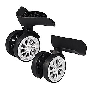 Zerone Luggage Suitcase Wheels, Swivel Wheel Replacement Luggage Travel Suitcase Wheels Plastic Bearings Repair Set for Luggage Kits Pack of 2 (A57)
