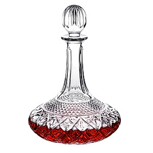 Paysky 50oz Wine Decanter Crystal Bottle for Wine with Stopper- Top Red Wine Decanter Carafe Bottle with Luxury Box .Elegant Gift for Men/Women