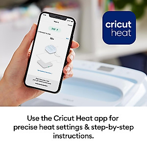 Cricut EasyPress 3 Smart Heat Press Machine with Built-In Bluetooth for T-shirts, Pillows, Tote Bags & More, Advanced Ceramic-Coated Heat Plate with Precise Temperature Control (12 in x 10 in)
