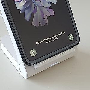 2C2Y for Galaxy Z Flip 4 Wireless Charger Compatible with Samsung Galaxy Z Flip 4, Z Flip 3, Z Flip 2 Qi-Certified 10W Fast Wireless Charging Stand (White)