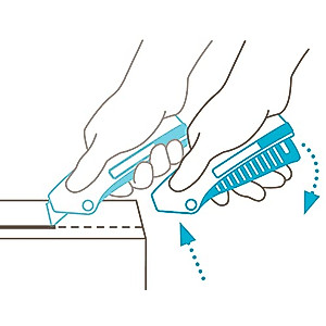 Martor 125002.02" Secunorm Mizar Cutter, Black/Blue