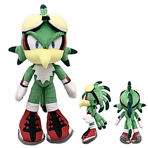 30cm/11.8inch Blood Sonic.exe Plush Toy, Evil Sonic Stuffed Plush Doll, Dark Sonic Plush, from Popular Sonic Games, Green Sonic Toys for Birthday Gifts Game Fan