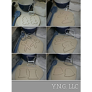 FASHION DESIGNER SEAMSTRESS CLOTHING SET OF 6 COOKIE CUTTERS MADE IN USA PR1462