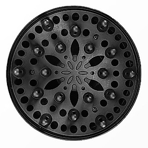 BinaryABC Universal Diffuser Hair Dryer Attachment,Hair Dryer Diffuser Nozzle,Wavy Curly Hair Diffuser,Hair Dryer Cover(Black)