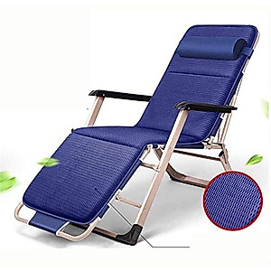 XZGDEN Lightweight Adjustable Lounge Chair Chaise, with headrest Armrest Lounger Chair Recliner Nap Bed Back Chair Outdoor Patio Garden Camping Beach